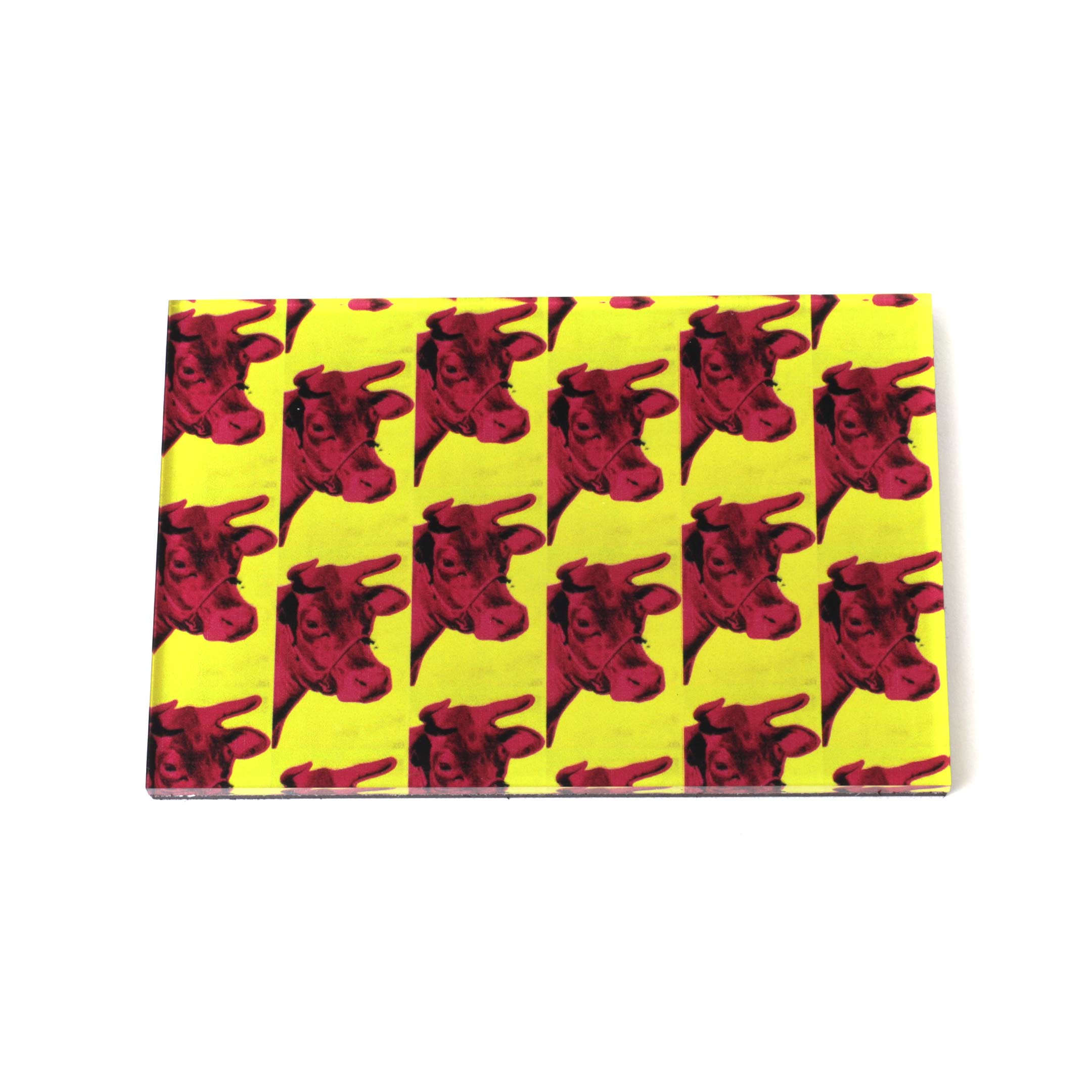 Warhol Cows Print Acrylic Magnet