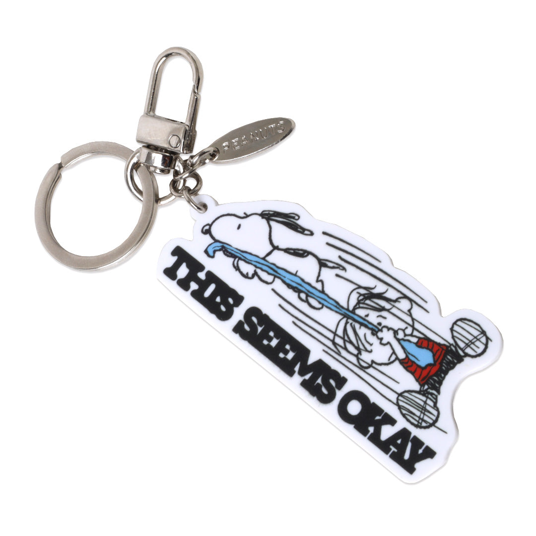 Snoopy & Linus Blankey Acrylic Keyclip