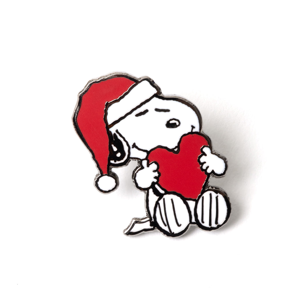 Snoopy Hug Heart Christmas Pin