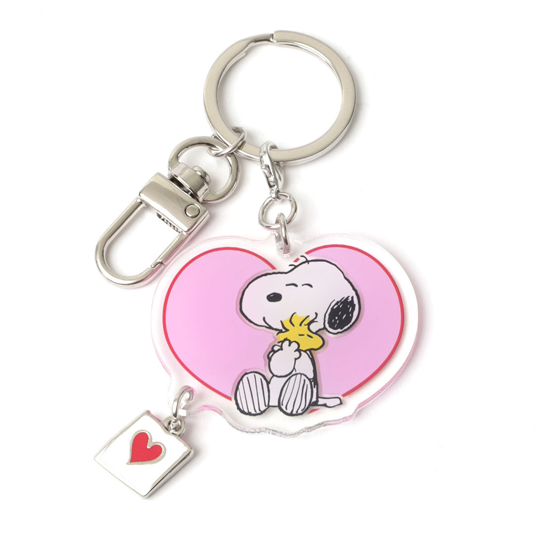 Snoopy & Woodstock Hug Keyclip