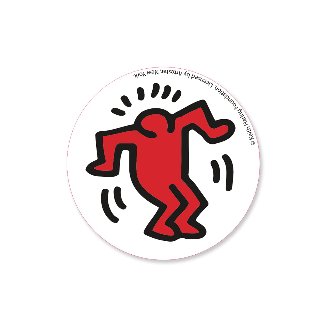 Red Dancing Man Button