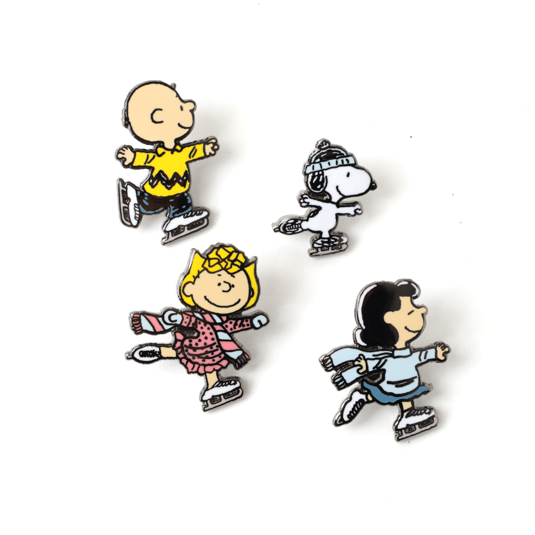 Peanuts Gang Skating Pin Set